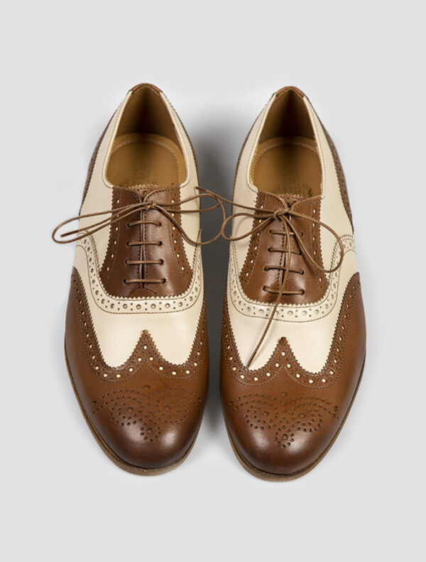 All Leather Wingtip Spectator Brogue Oxfords | Lindy hop dance shoes