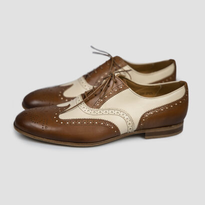 All Leather Wingtip Spectator Brogue Oxfords | Lindy hop dance shoes