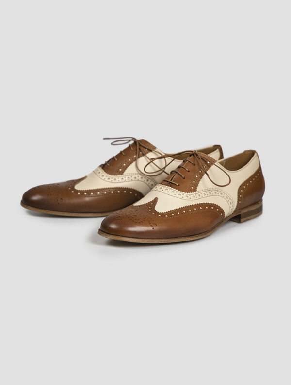 All Leather Wingtip Spectator Brogue Oxfords | Lindy hop dance shoes